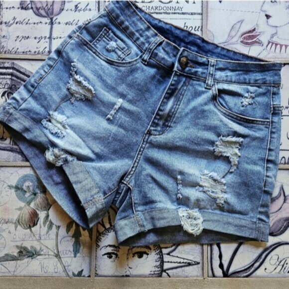 Shorts | Stretchy Distressed Cute Jean Shorts | Poshmark